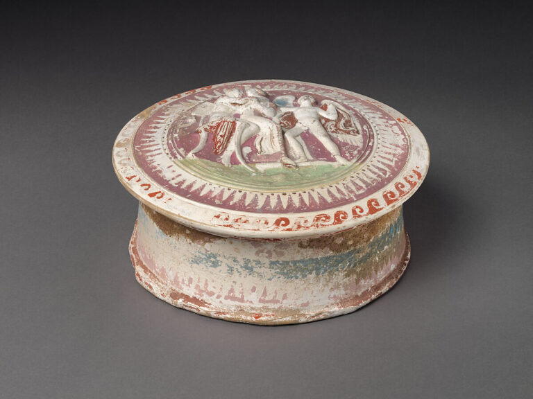 Terracotta pyxis (box) - Agoraia